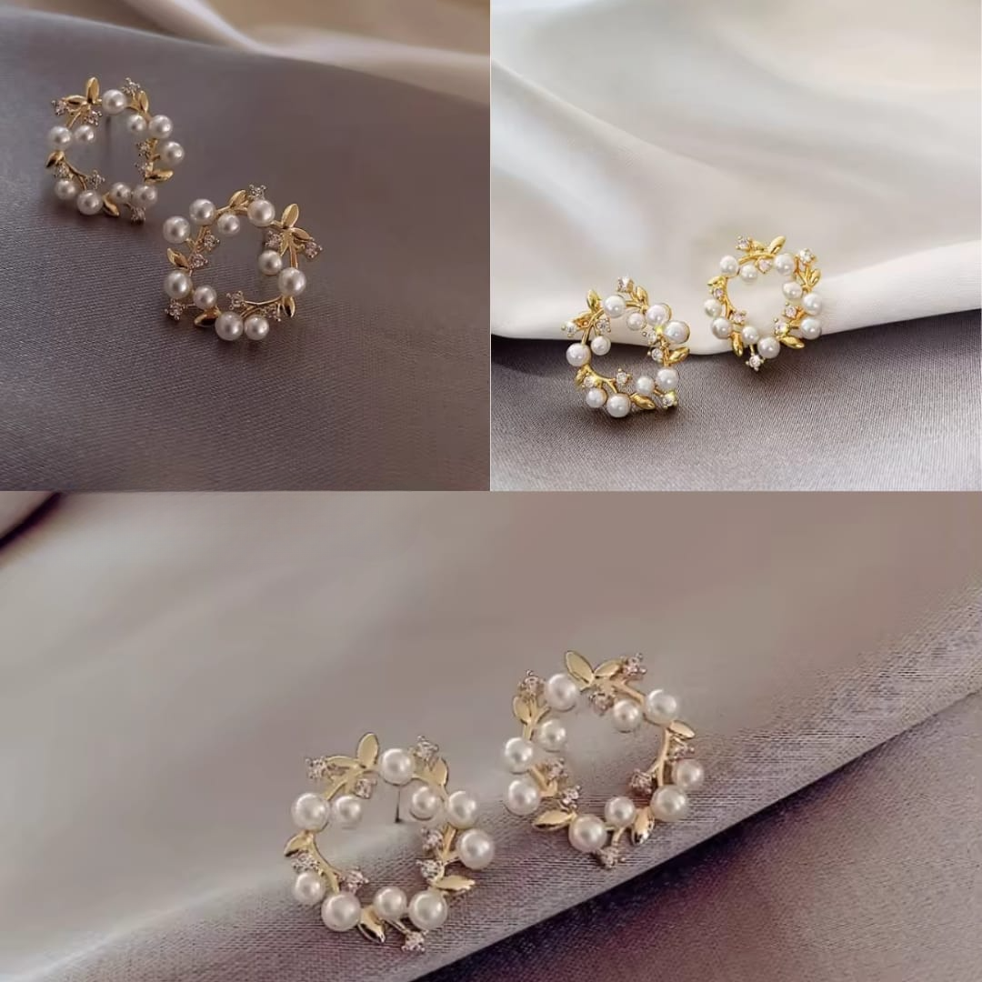 Pearl Blossom Hoop Earrings – Prime Palette